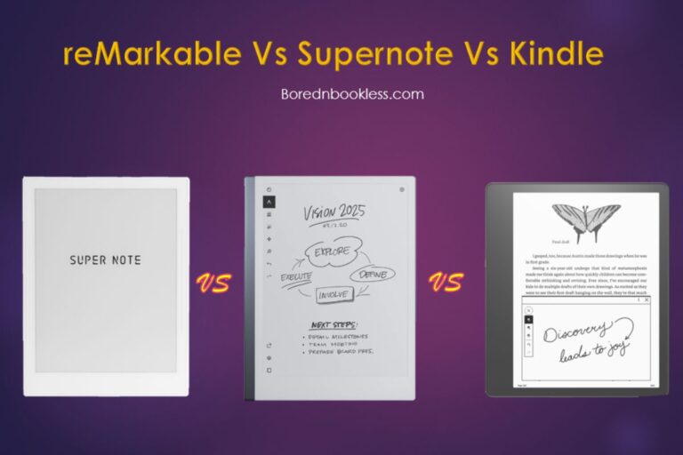 Remarkable Vs Supernote Vs Kindle Scribe: The Epic Showdown BorednBookless